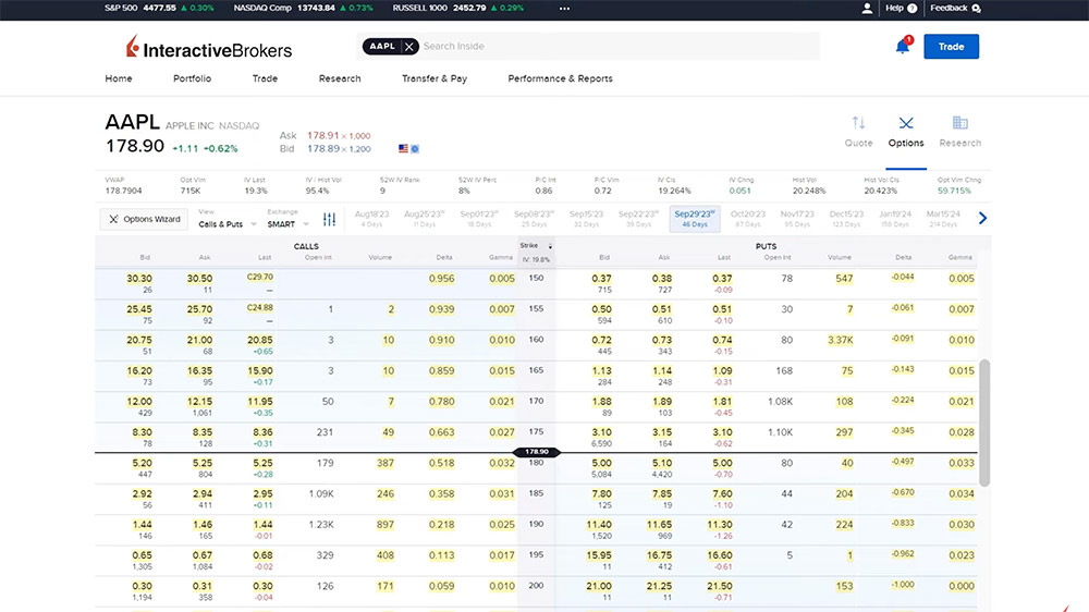 IBKR’s Client Portal – Options Trading | Trading Lesson