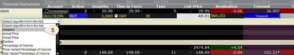 Adaptive Algo | Interactive Brokers Luxembourg SARL