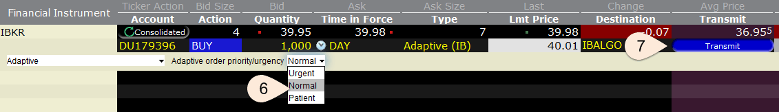 Adaptive Algo | Interactive Brokers Luxembourg SARL