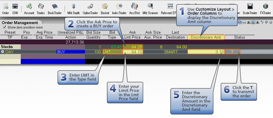 Discretionary Orders | Interactive Brokers Luxembourg SARL