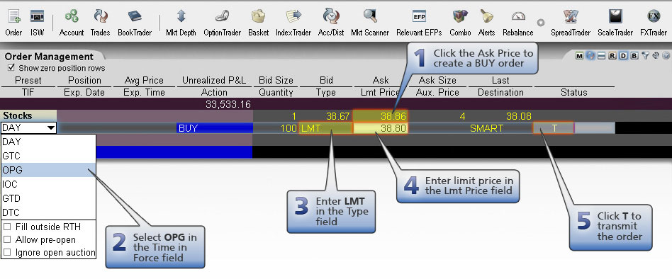 Limit-on-Open (LOO) Orders | Interactive Brokers Luxembourg SARL